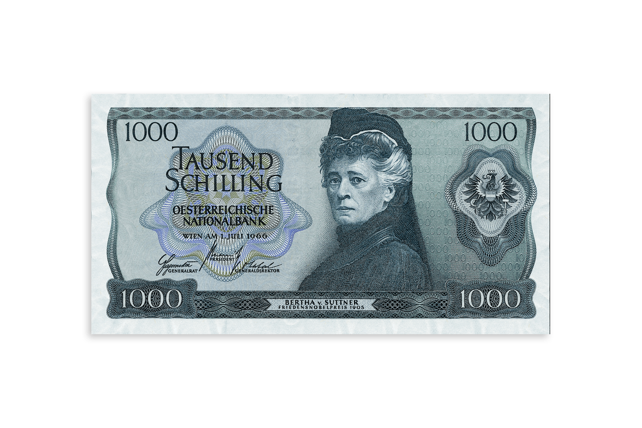 Geldmuseum | 1000 Schilling-Banknote 1966